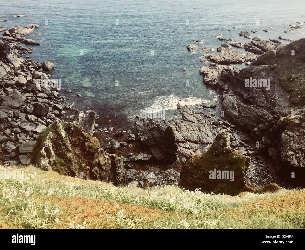 The Lizard cliff, Cornwall Stock Photo - Alamy