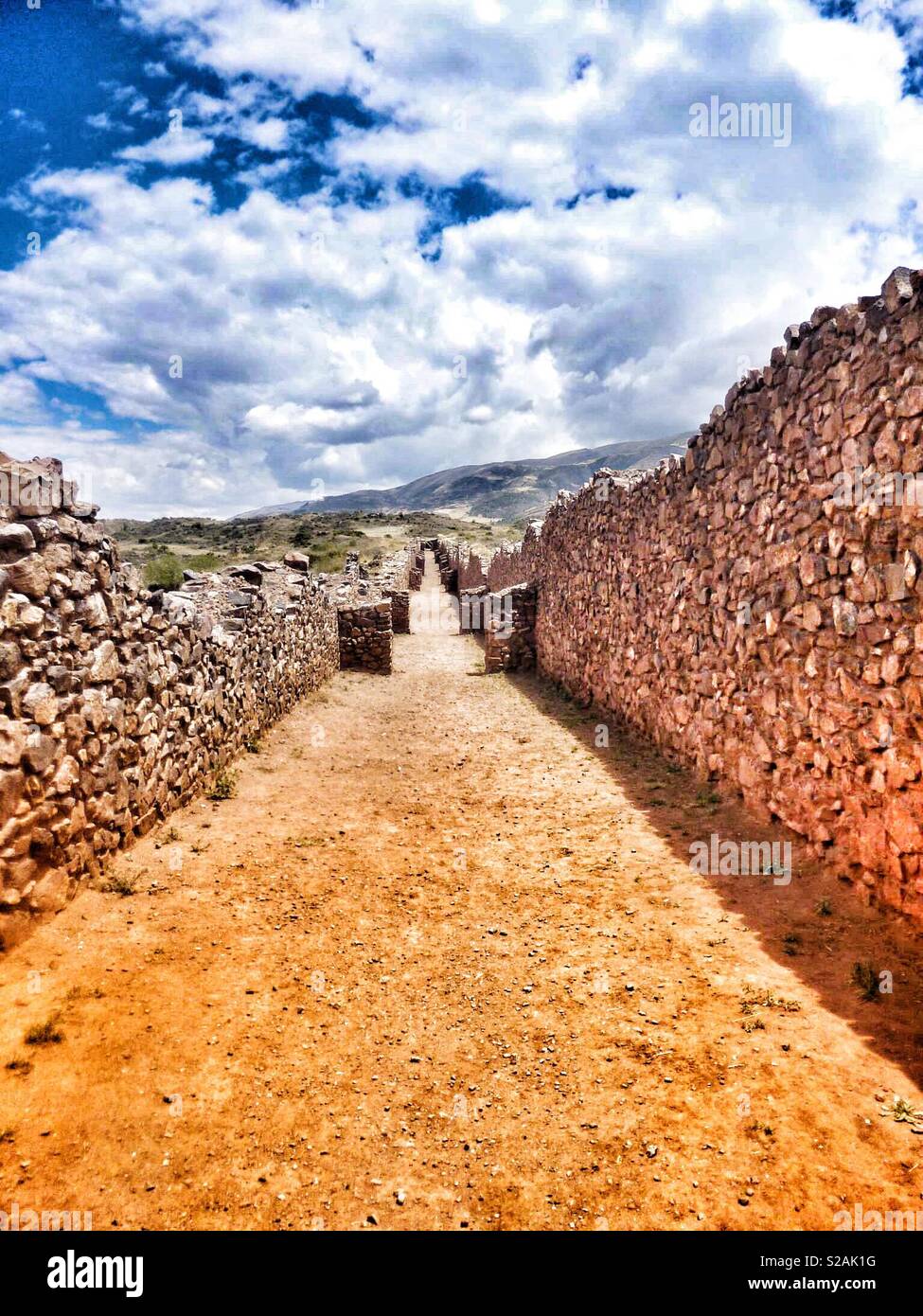 Rumicolca pre Incan ruins, Peru Stock Photo - Alamy