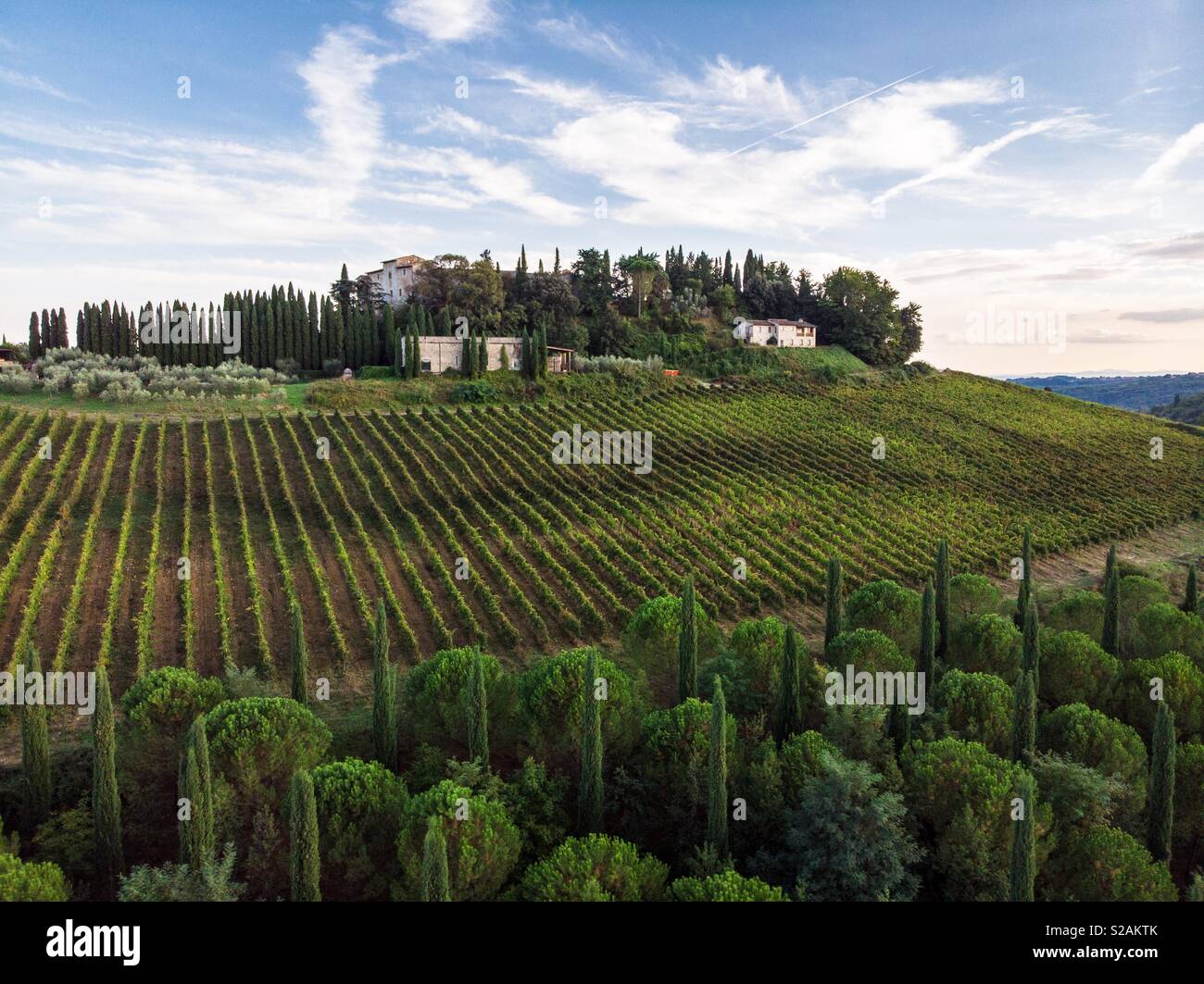 Lucignano drone hi-res stock photography and images - Alamy