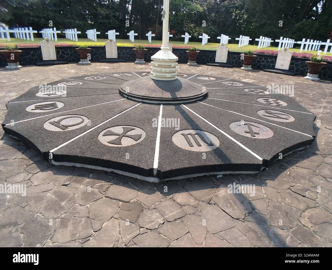 Flag pole at pandu ereveld, pandu st no. 32, bandung, jawa barat ...