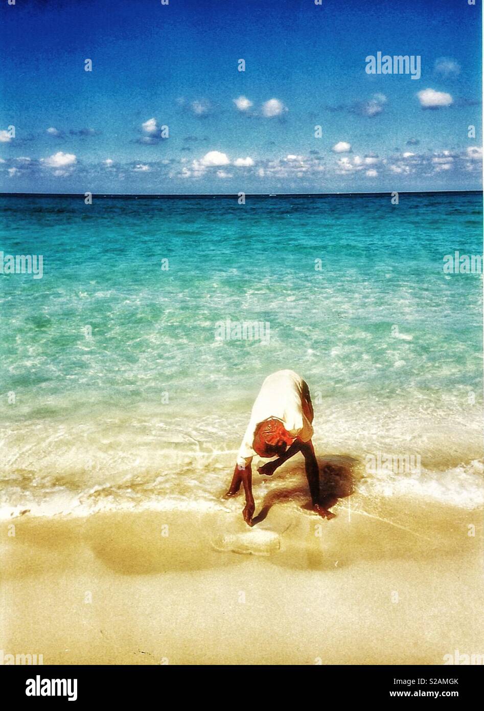 A Jamaican beachcomber Stock Photo - Alamy