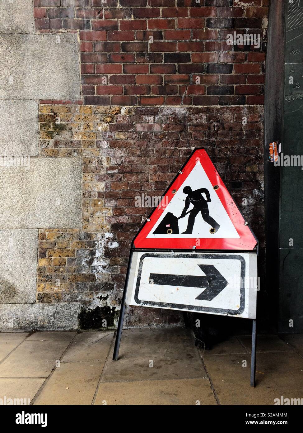 Sign signage brick bricks wall brickwork hi-res stock photography and ...