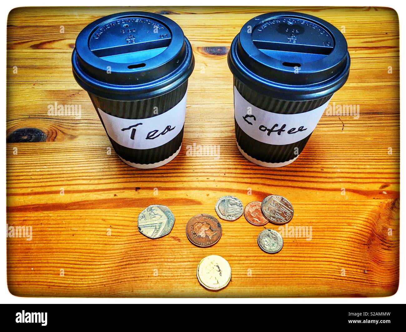 Take away tea and coffee Stock Photo - Alamy