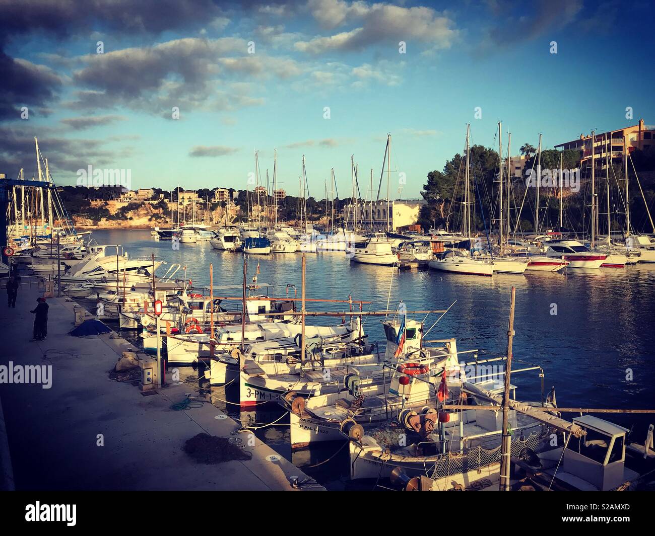 Manacor marina, Mallorca Stock Photo - Alamy