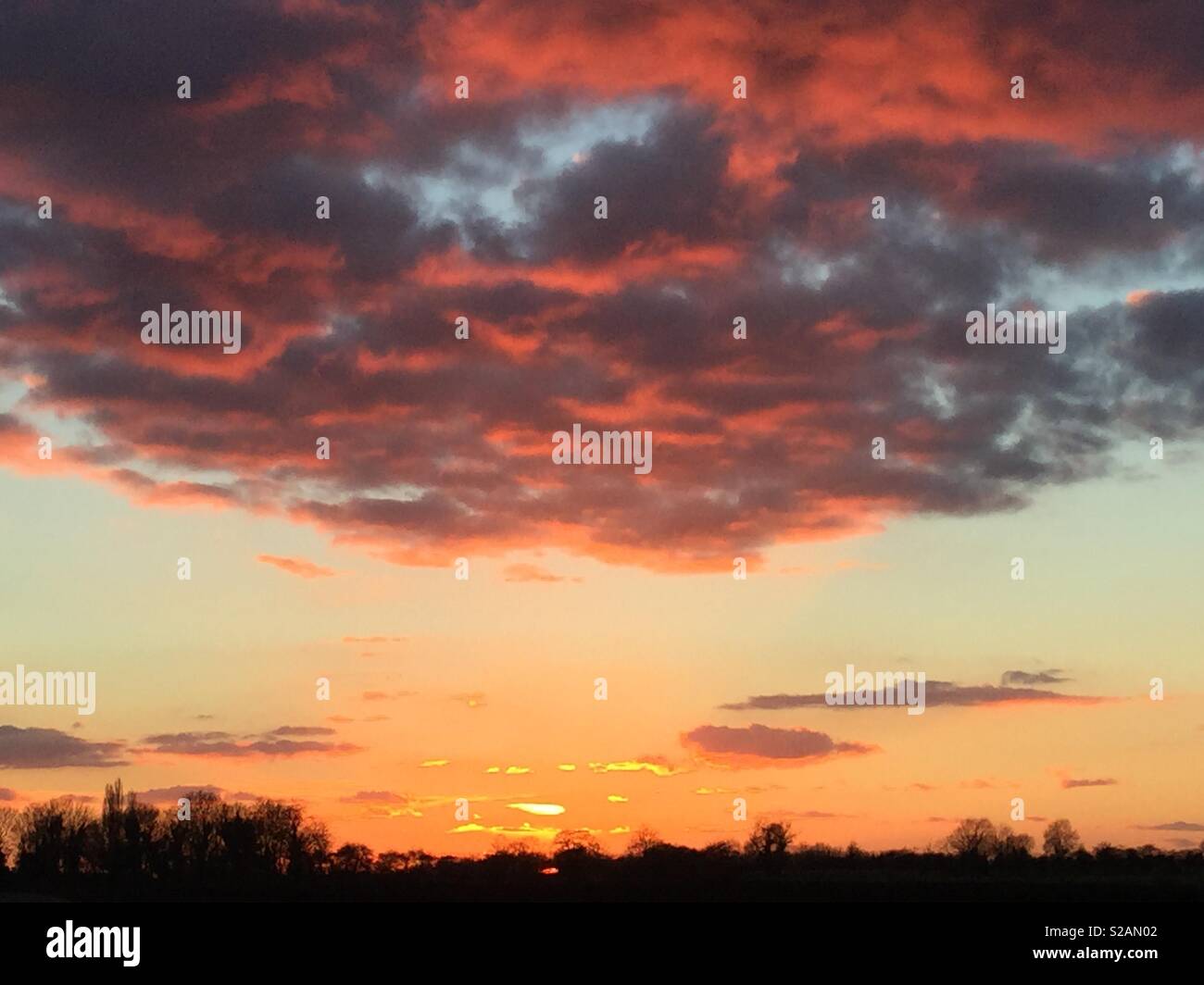 Beautiful English Sunrise Stock Photo - Alamy