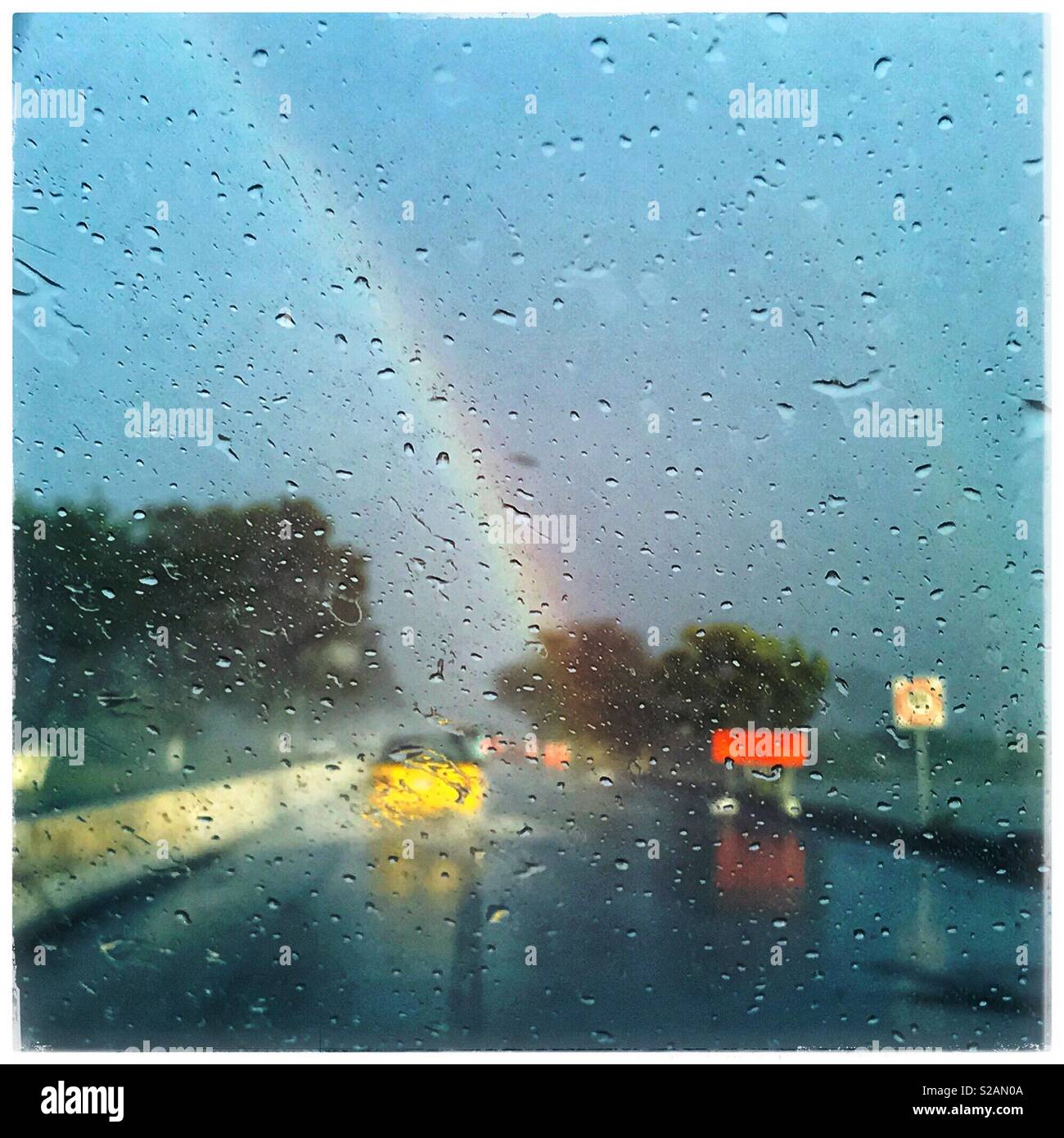 Rainbow Windshield High Resolution Stock Photography and Images - Alamy