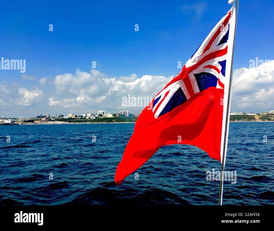 British merchant navy flag hi-res stock photography and images - Alamy