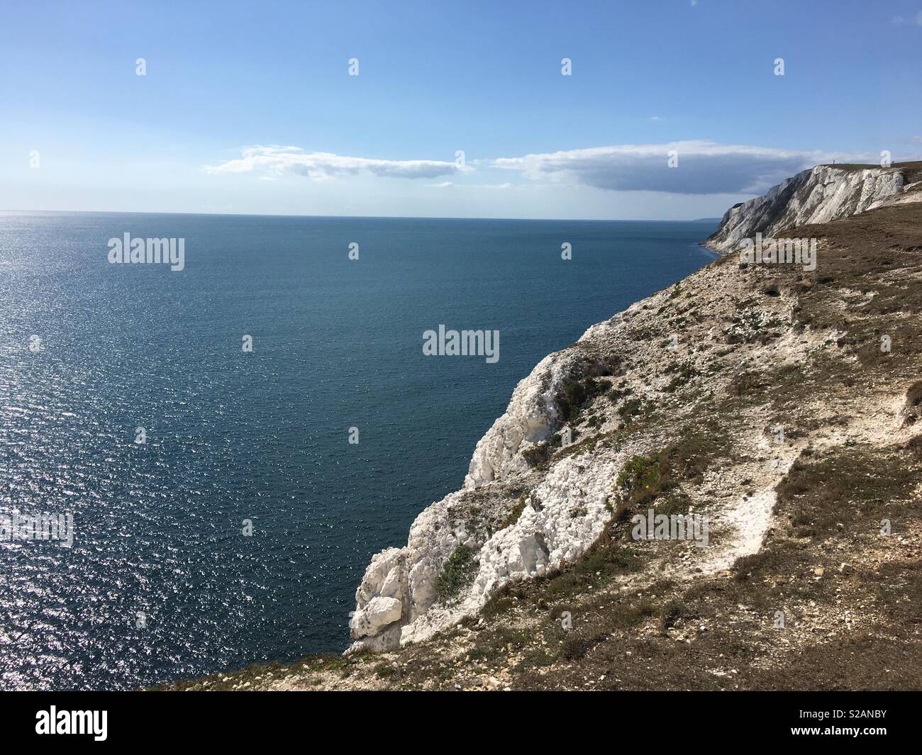 Freshwater Bay, Cliffs Stock Photo - Alamy