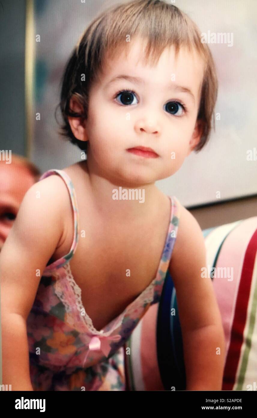 A portrait of a toddler girl Stock Photo - Alamy