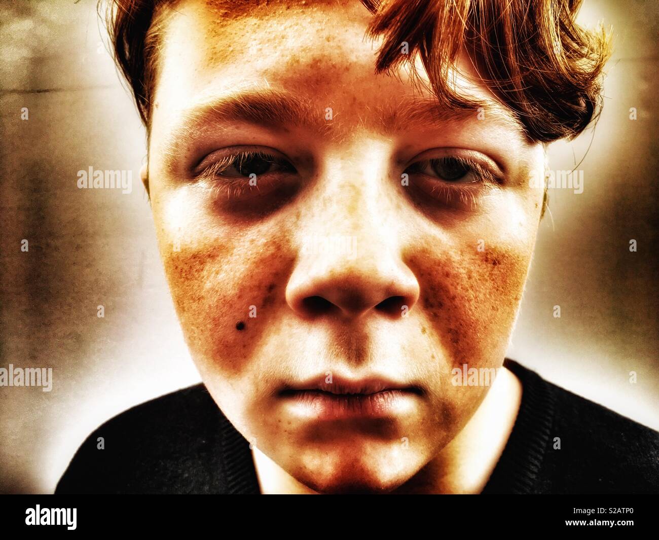 Ginger haired boy Stock Photo - Alamy