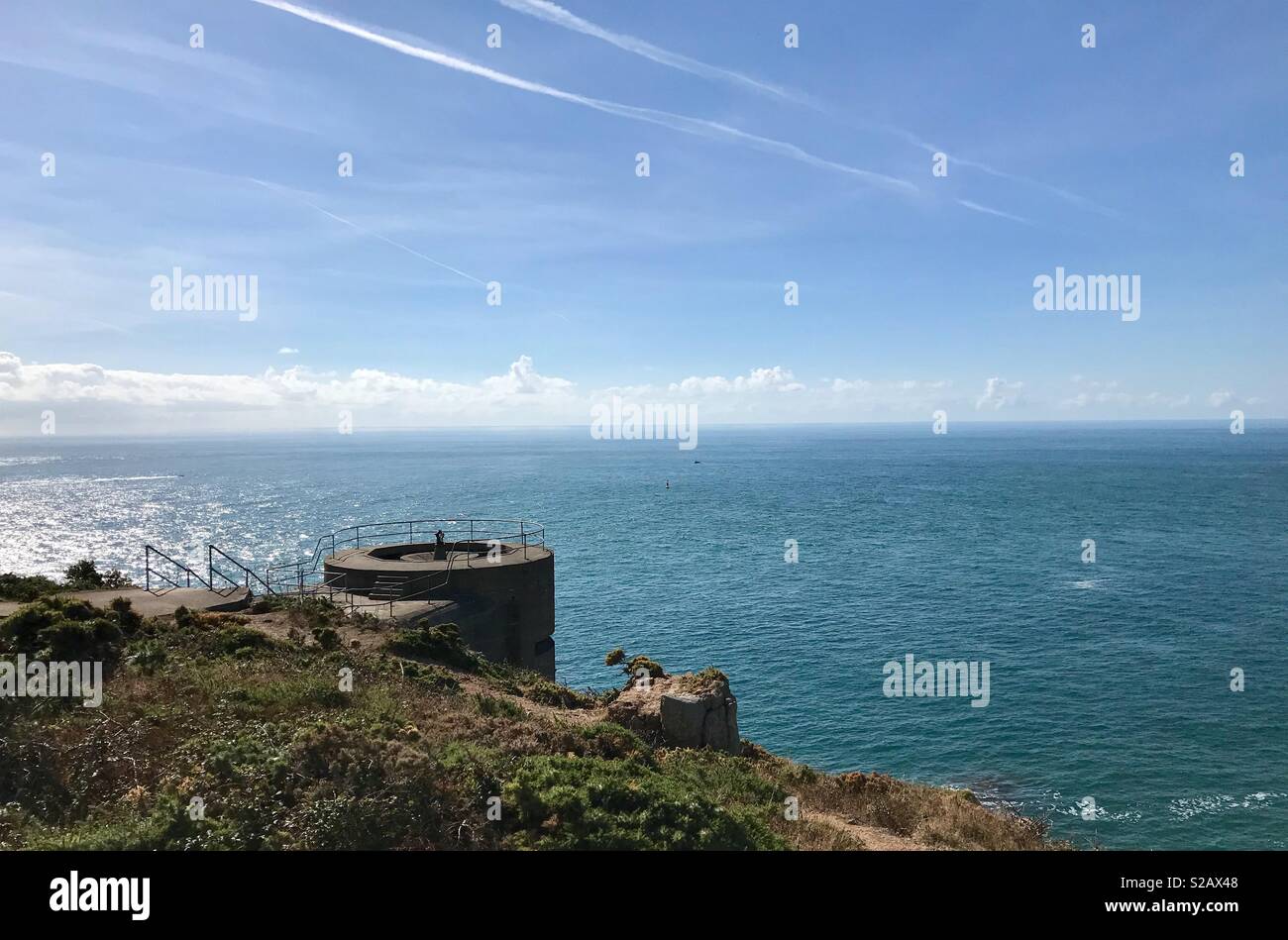German fortifications of the channel islands hi-res stock photography ...