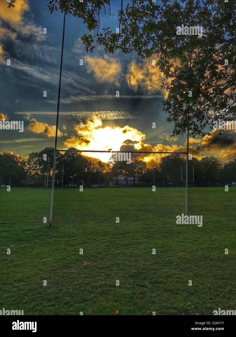 Rugby goal post hi-res stock photography and images - Alamy