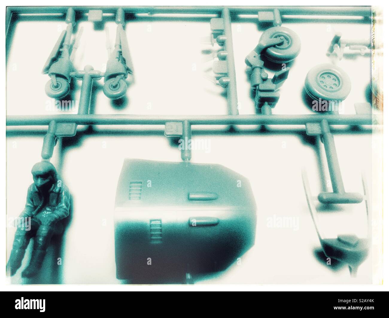 Hawker Harrier 1/48 scale model aircraft parts Stock Photo - Alamy