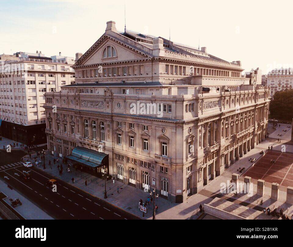 Theatrical Colon opera house in Buenos Aires Stock Photo - Alamy