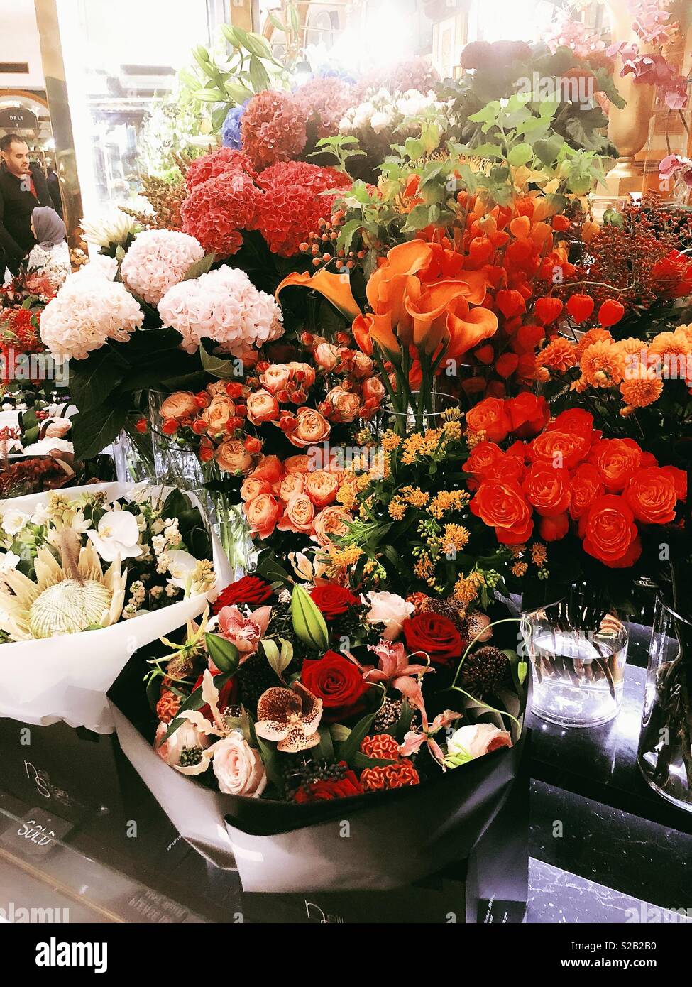 Flowers for sale at harrods Stock Photo - Alamy