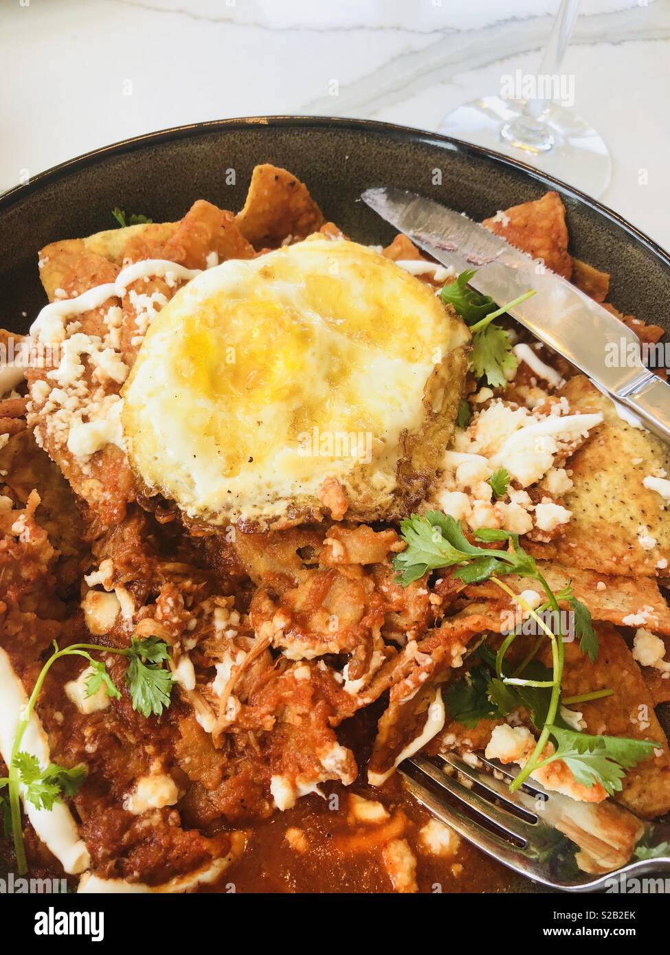 Mexican chilaquiles hi-res stock photography and images - Alamy