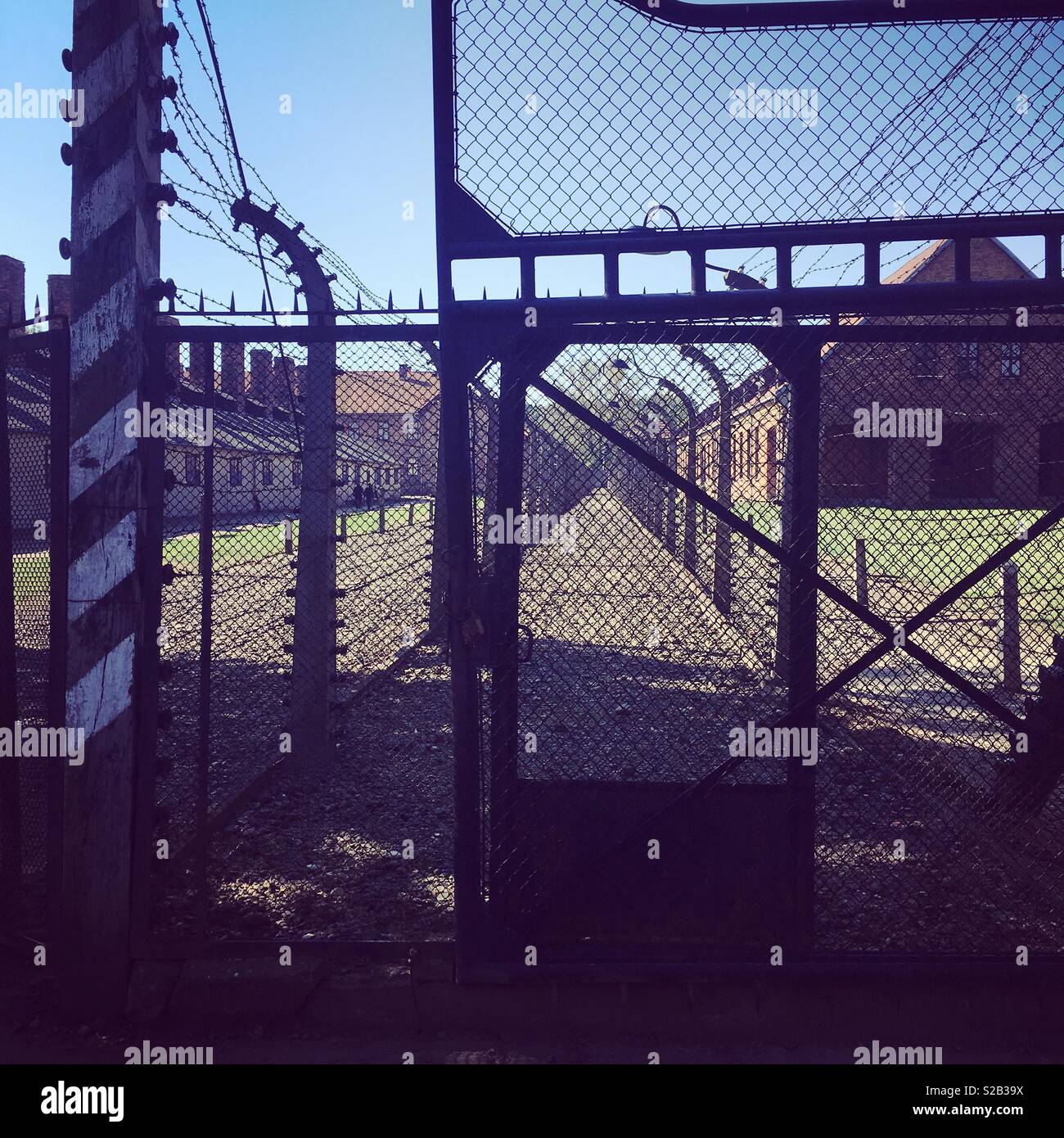 Auschwitz fence hi-res stock photography and images - Alamy