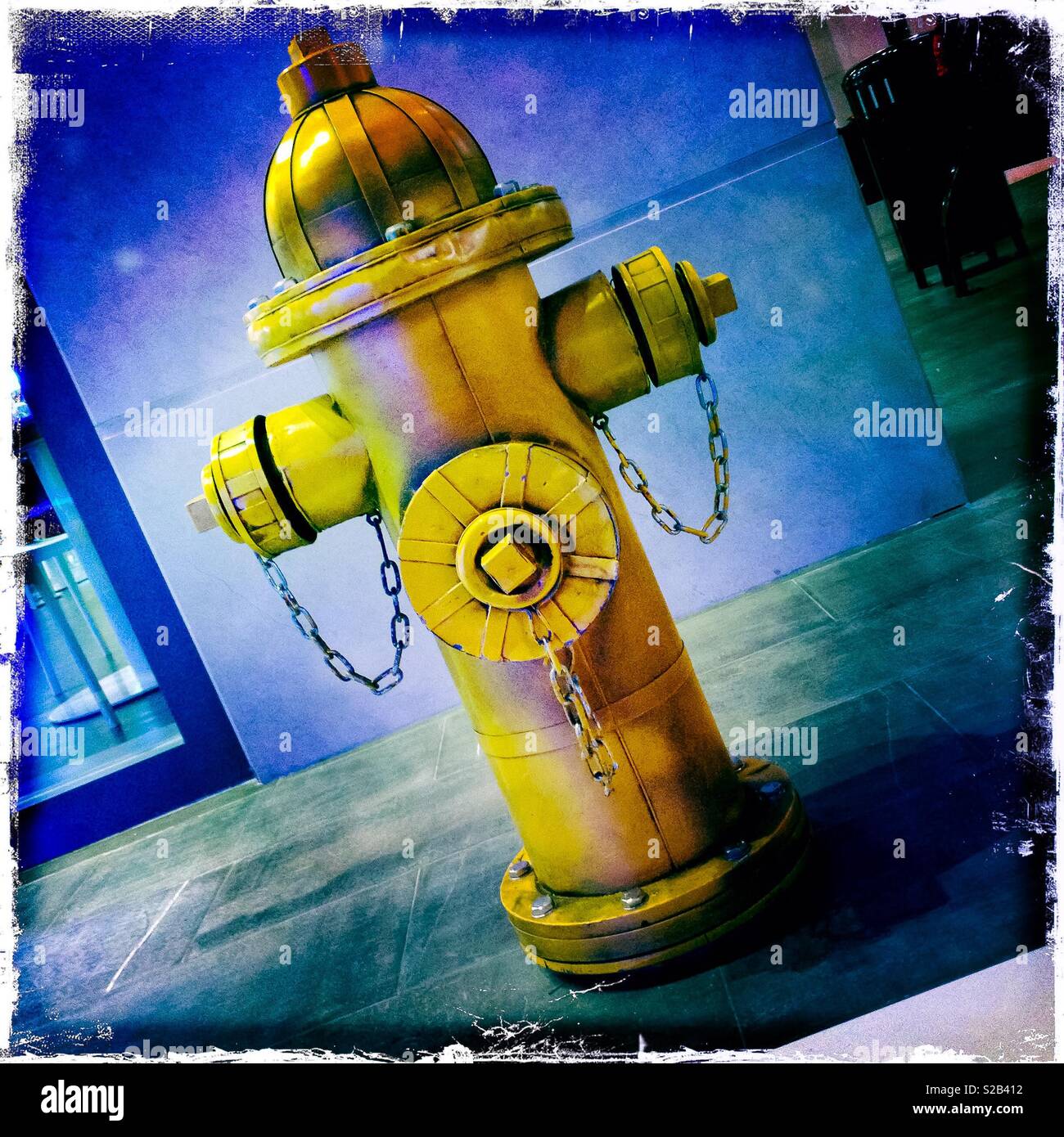 A replica fire hydrant in The Boulevarde, part of the shopping mall at ...