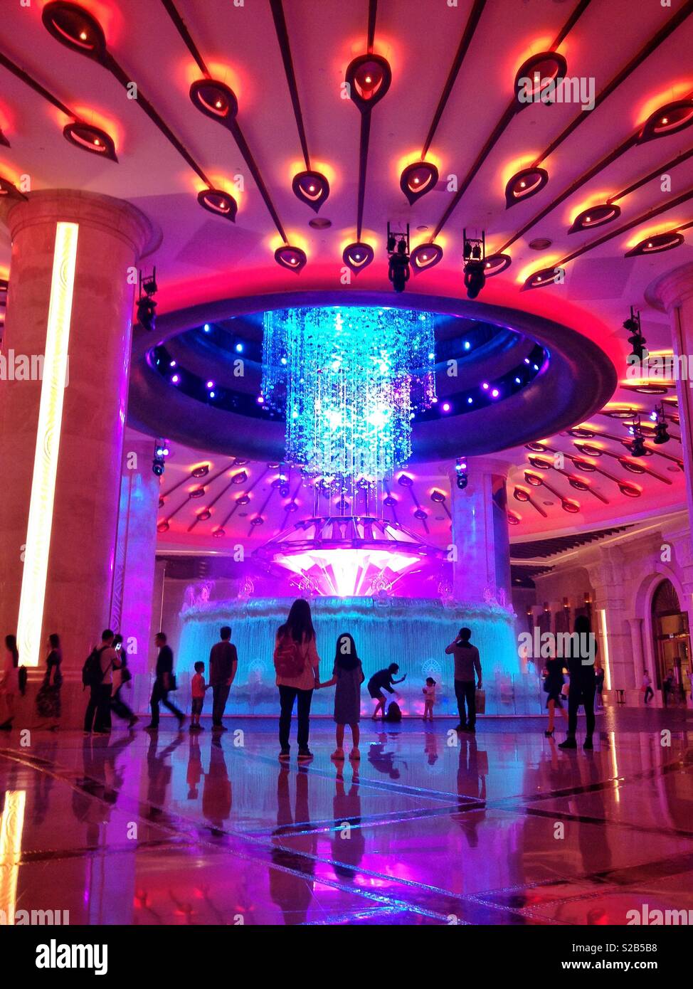 The Diamond Lobby, Galaxy, Macau hotel and casino Stock Photo - Alamy