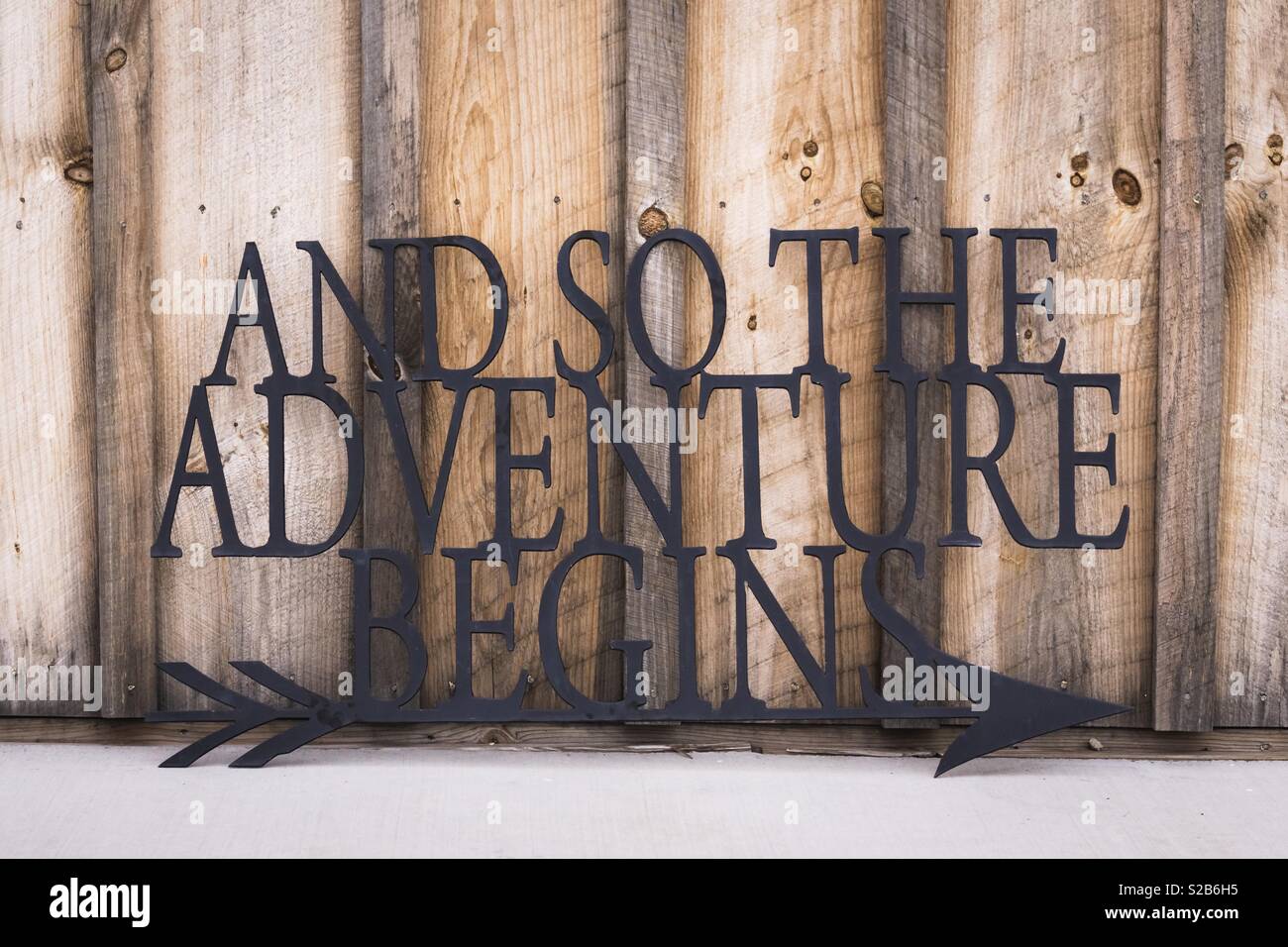 The adventure begins hi-res stock photography and images - Alamy