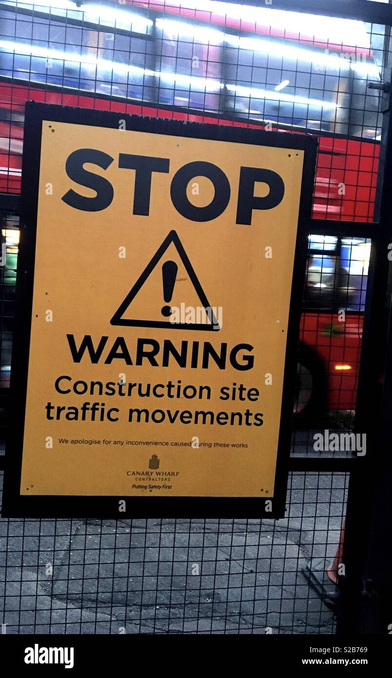 Construction Stop High Resolution Stock Photography and Images - Alamy