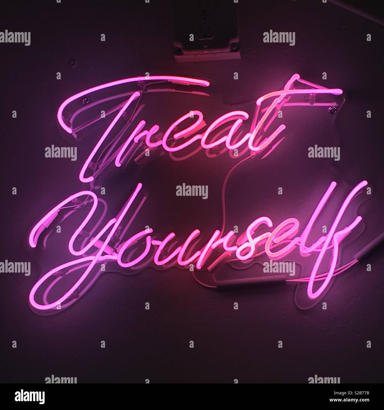 Treat yourself sign hi-res stock photography and images - Alamy