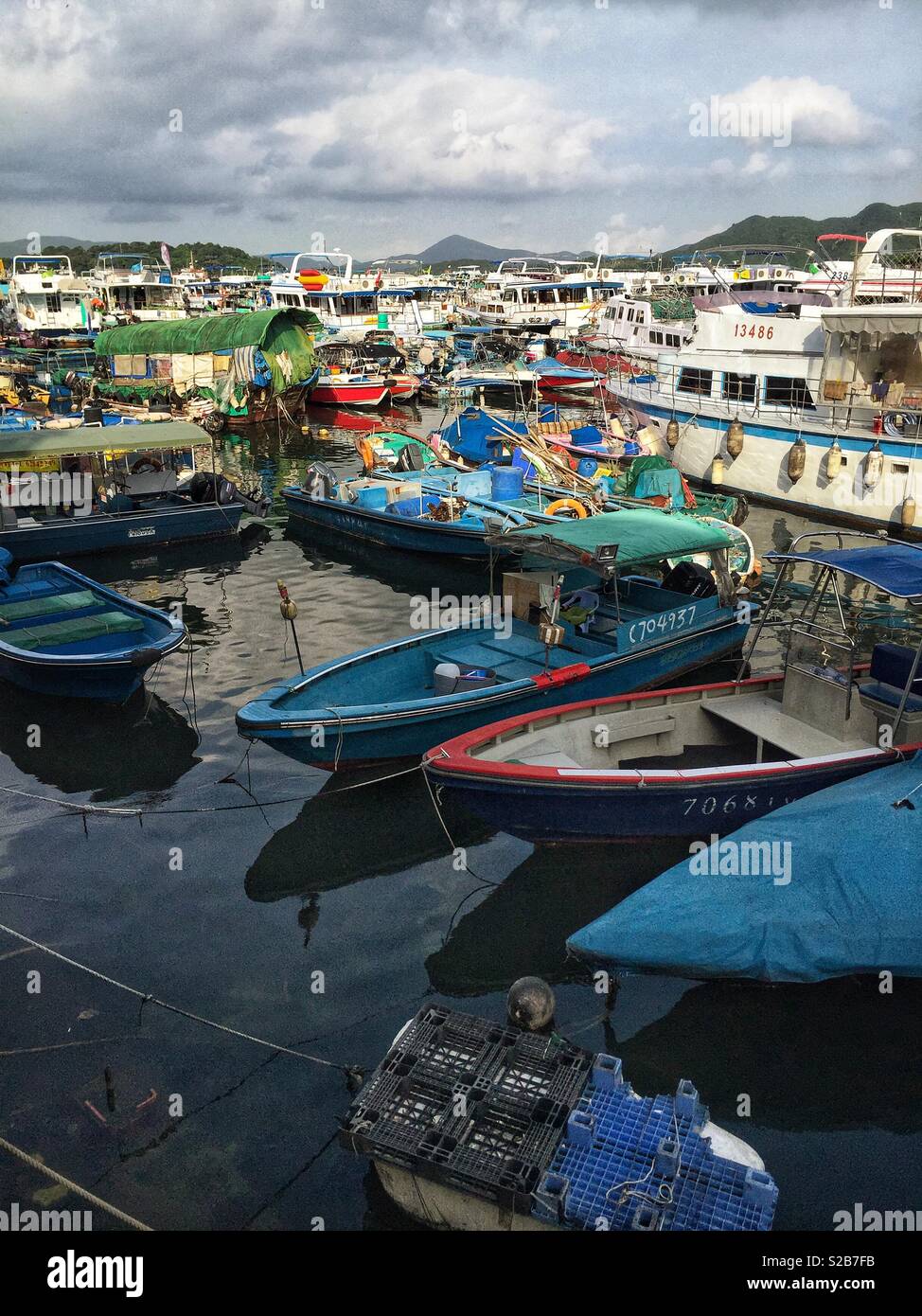 Boat harbour, Sai Kung, New Territories, Hong Kong Stock Photo - Alamy