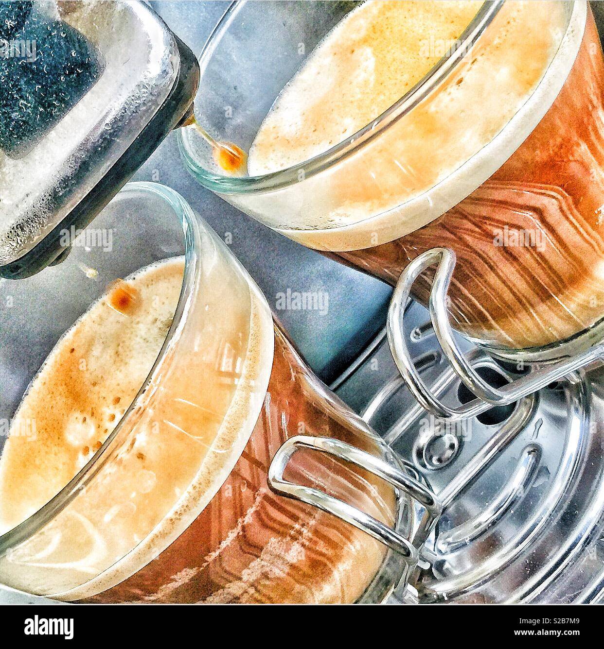 2 cups of coffee Stock Photo - Alamy
