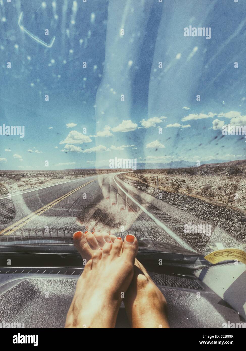 Desert Road Trip Stock Photo - Alamy