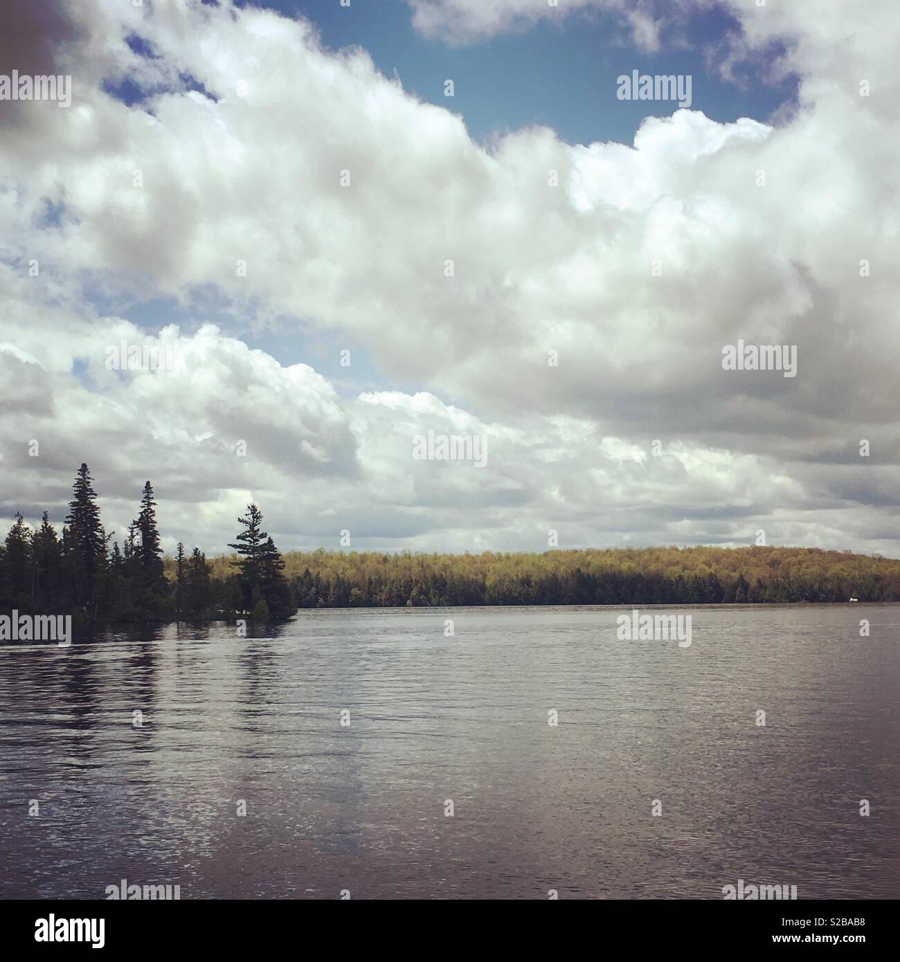 Lake view at the beach Stock Photo - Alamy