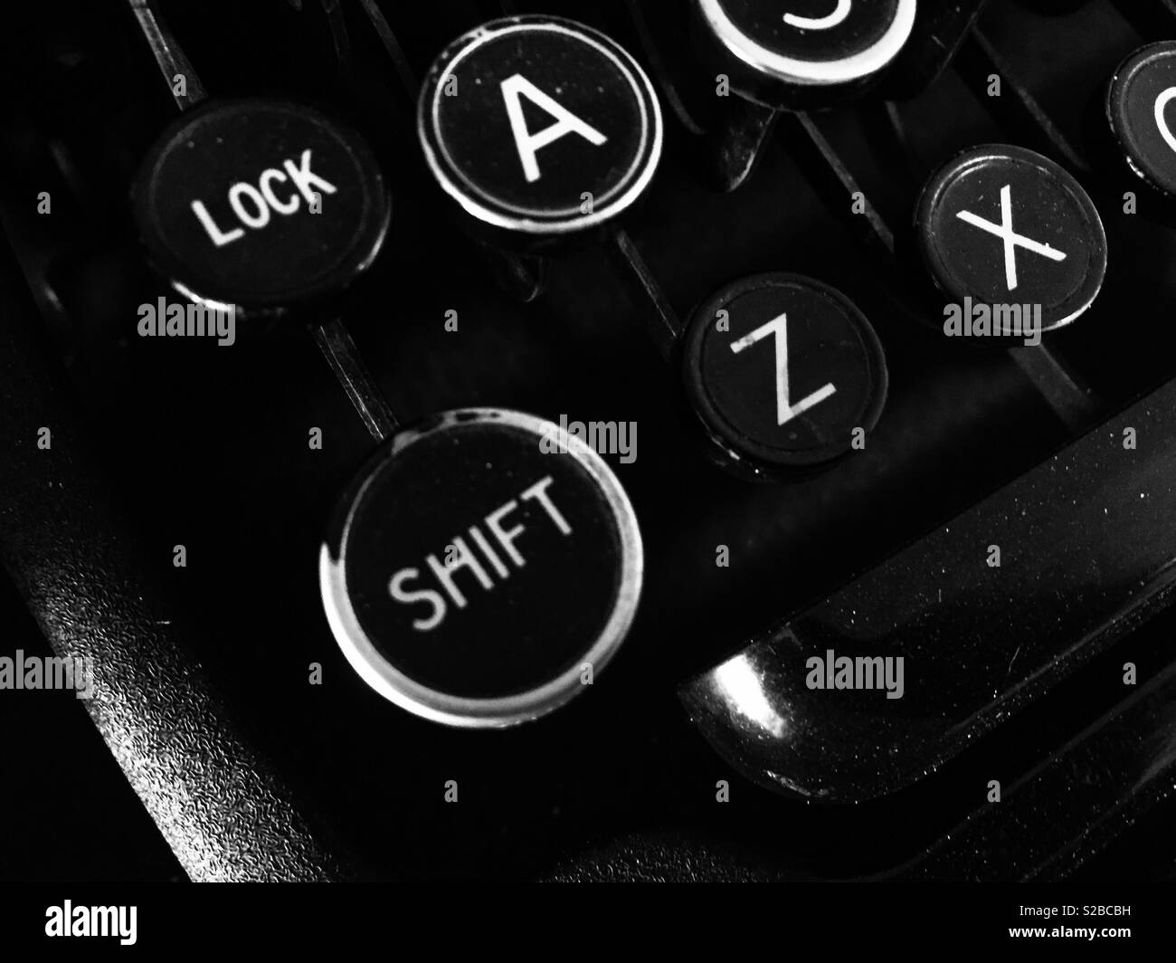 Typewriter shift Black and White Stock Photos & Images - Alamy