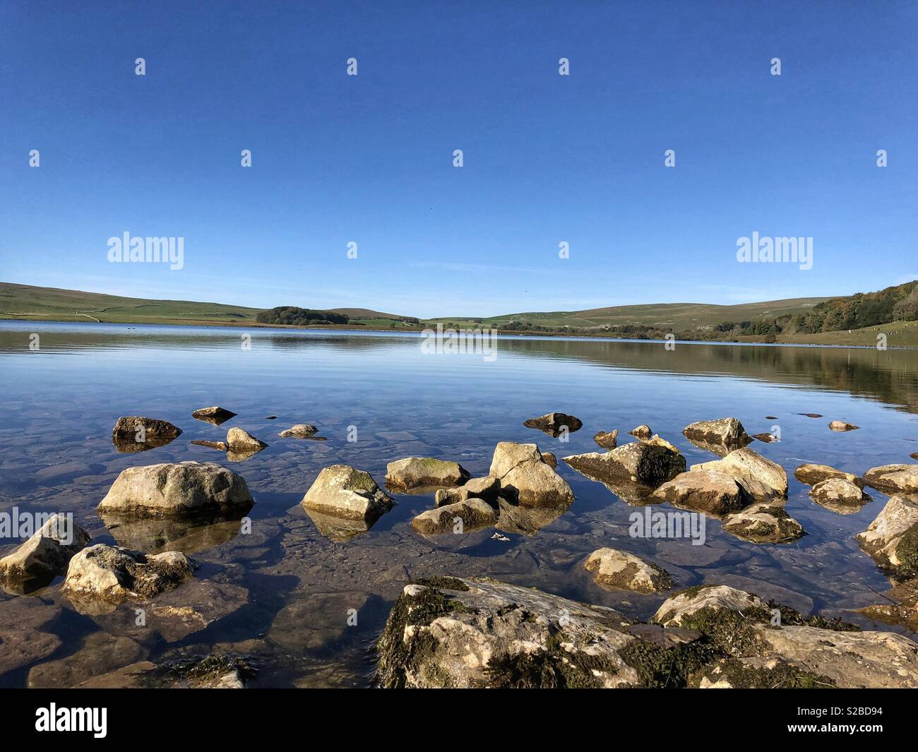 Beautiful day on Malham Tarn North Yorkshire Stock Photo - Alamy
