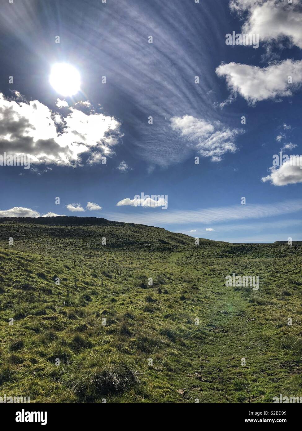 Beautiful day on Malham Moor North Yorkshire Stock Photo - Alamy