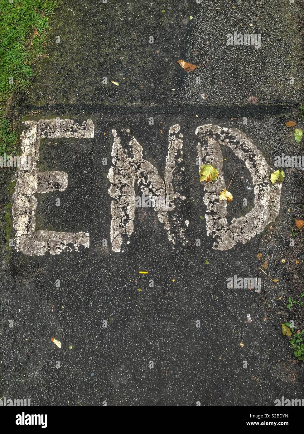 The Letters Word End High Resolution Stock Photography and Images - Alamy
