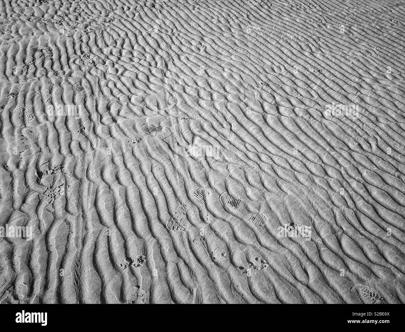 Footprints on patterns in Black and White Stock Photos & Images - Alamy