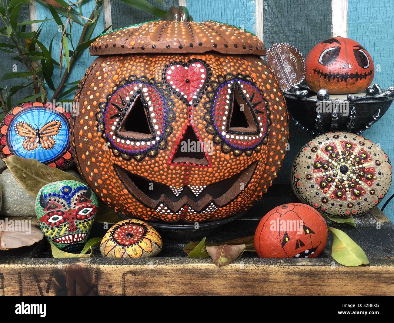 Sugar Skull Jack O Lantern