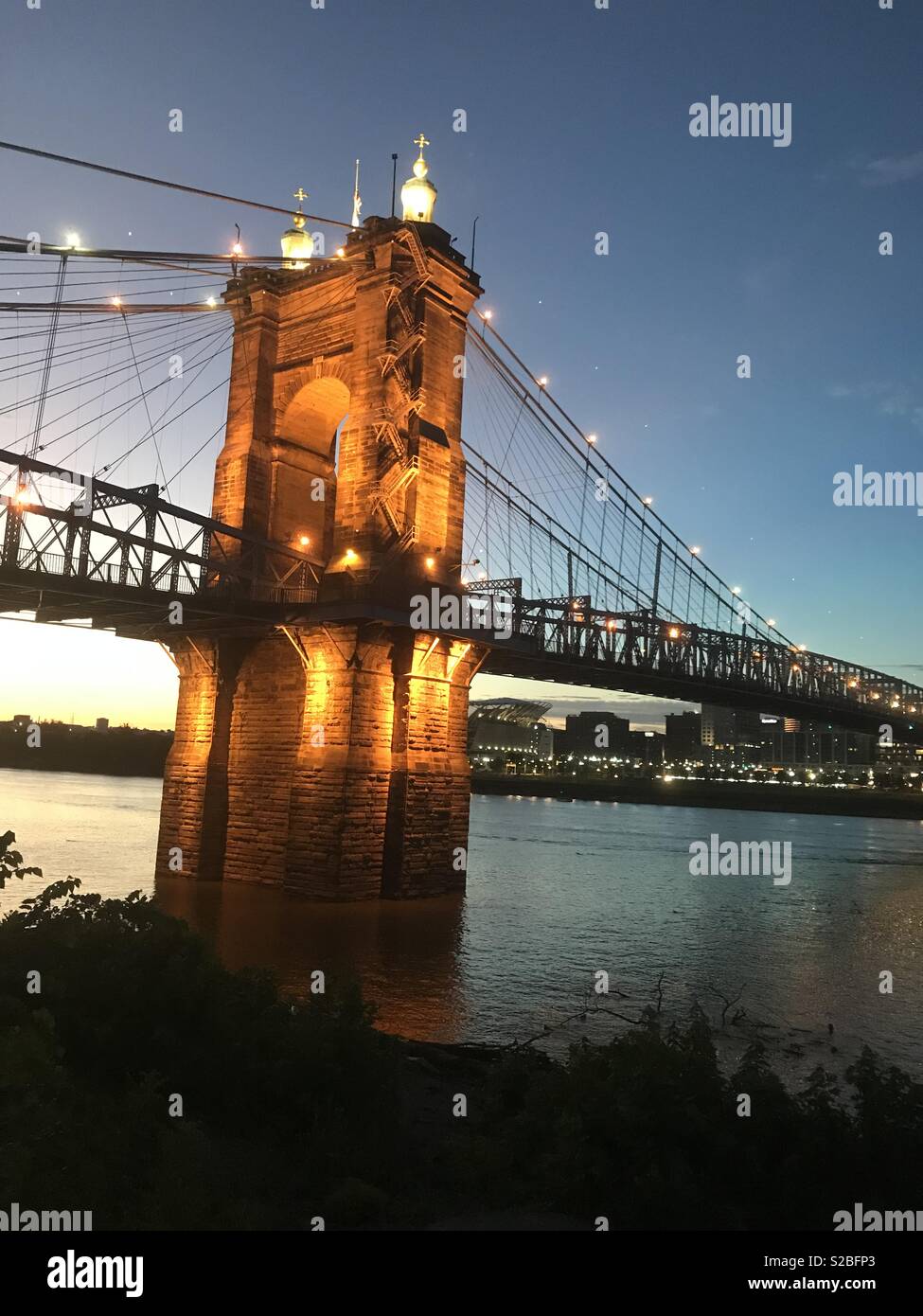 Roebling bridge hi-res stock photography and images - Alamy