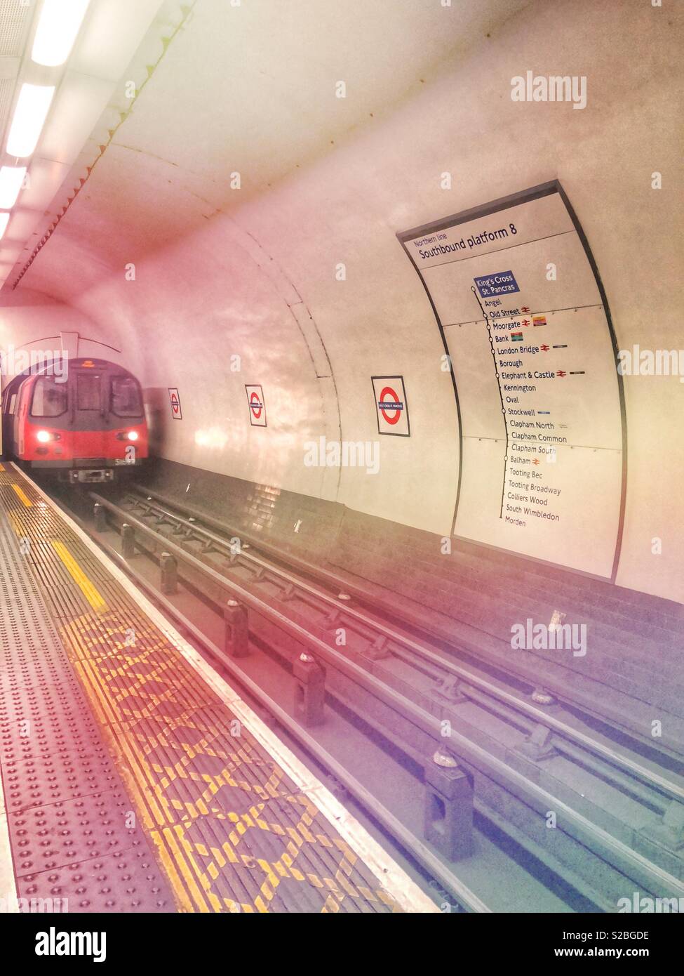 Tube train tunnel hi-res stock photography and images - Alamy