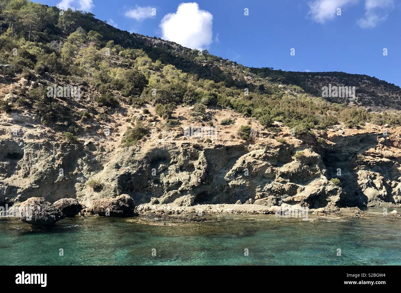 Boat trip to blue lagoon, paphos, akamas, Cyprus Stock Photo - Alamy