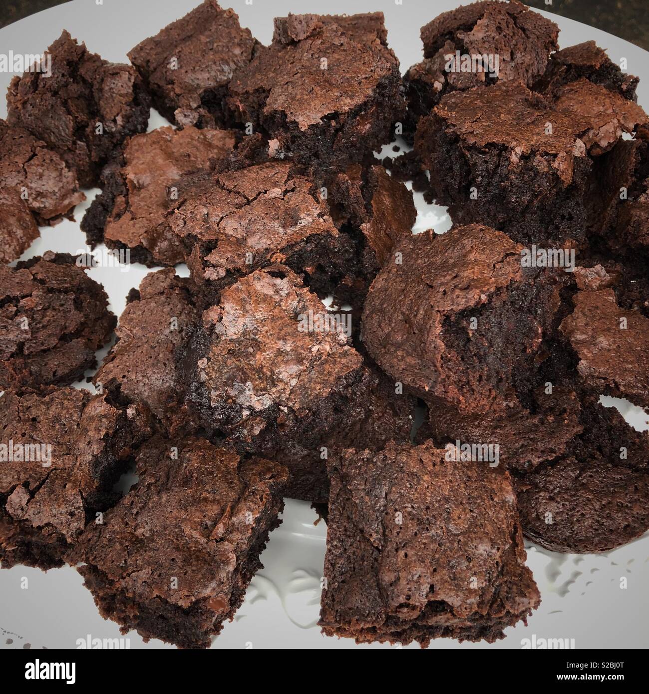 Brownies plate hi-res stock photography and images - Alamy
