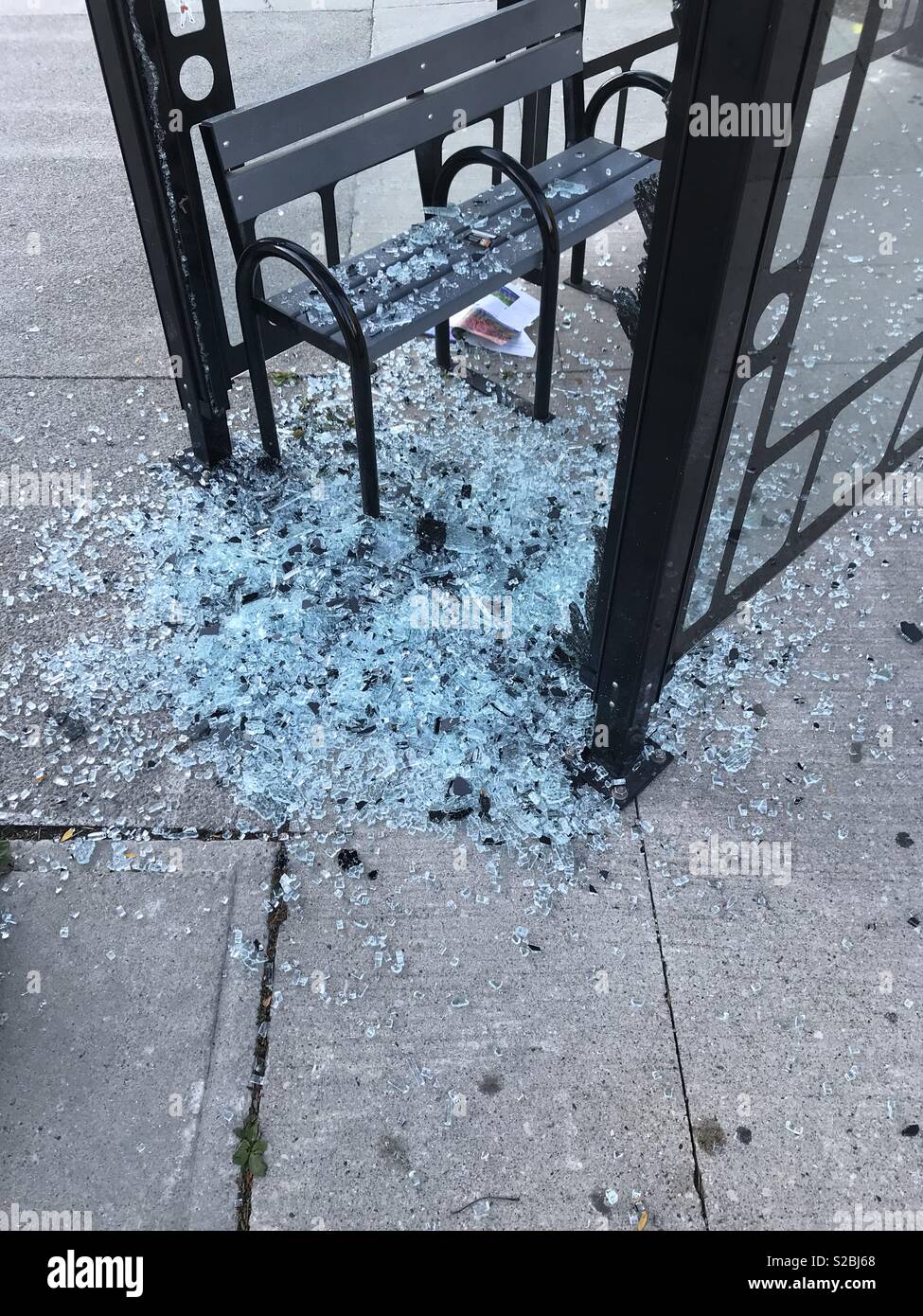 Broken bus stop hi-res stock photography and images - Alamy