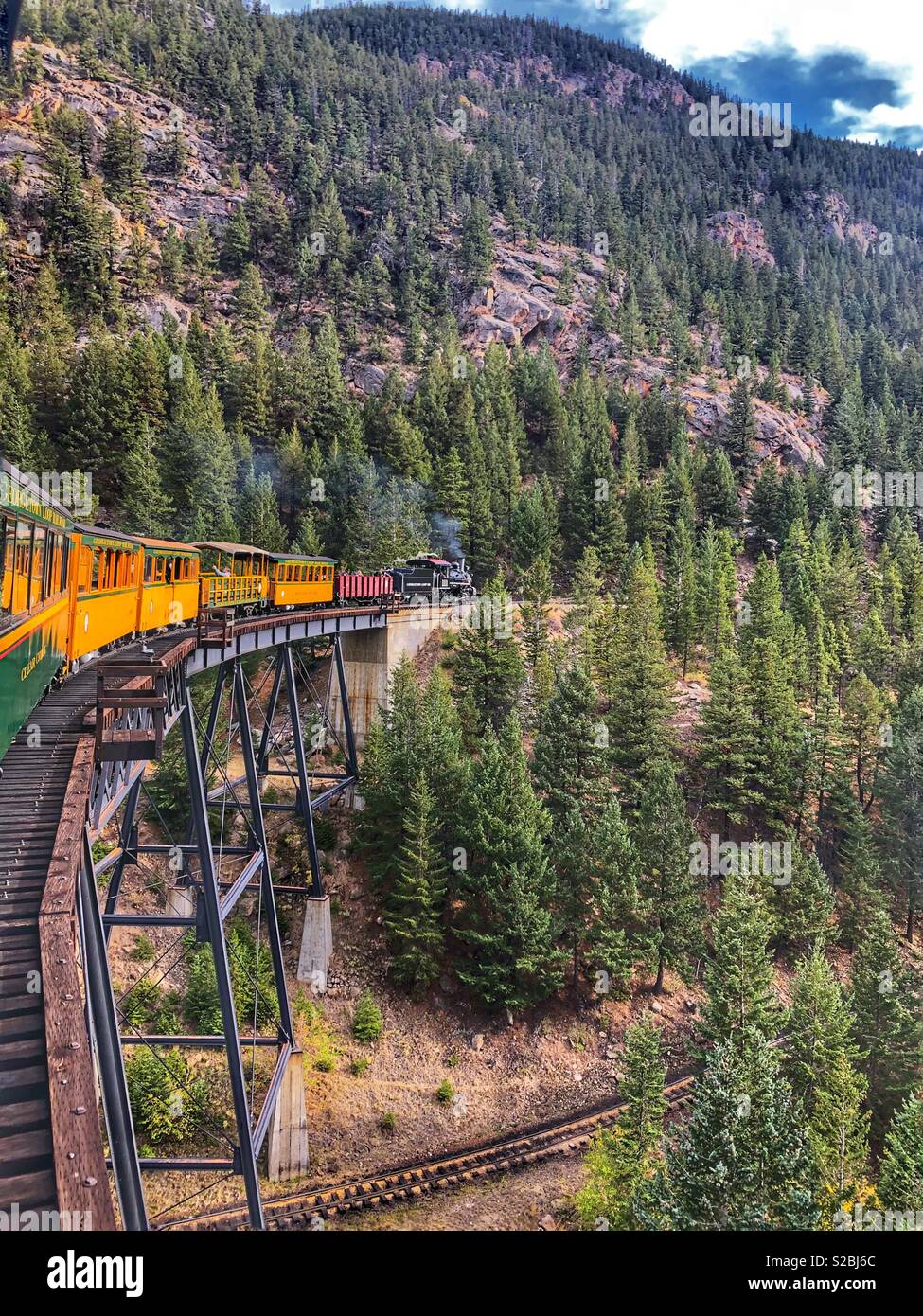 Steam Engine Train in Georgetown, Colorado Stock Photo - Alamy