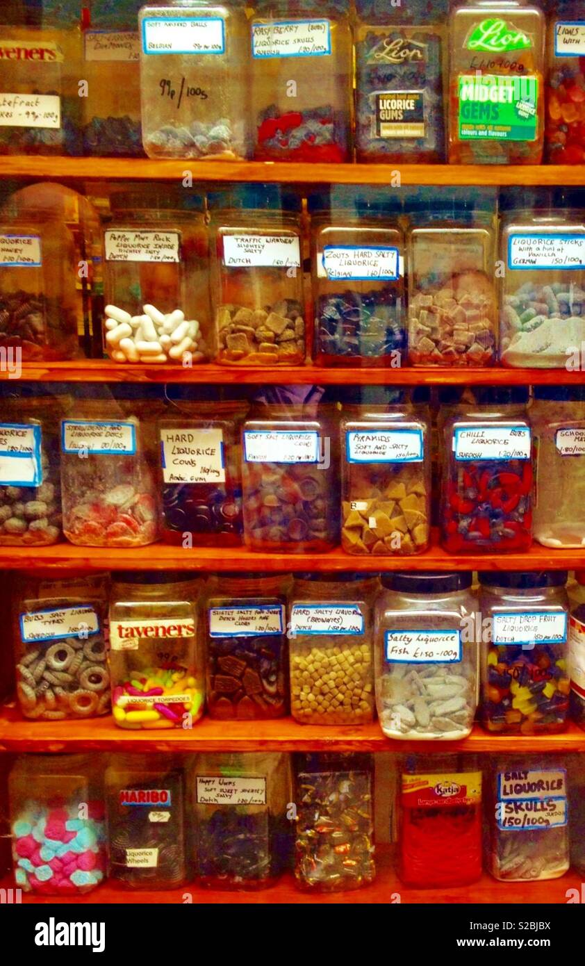 Old style sweet shop Stock Photo - Alamy