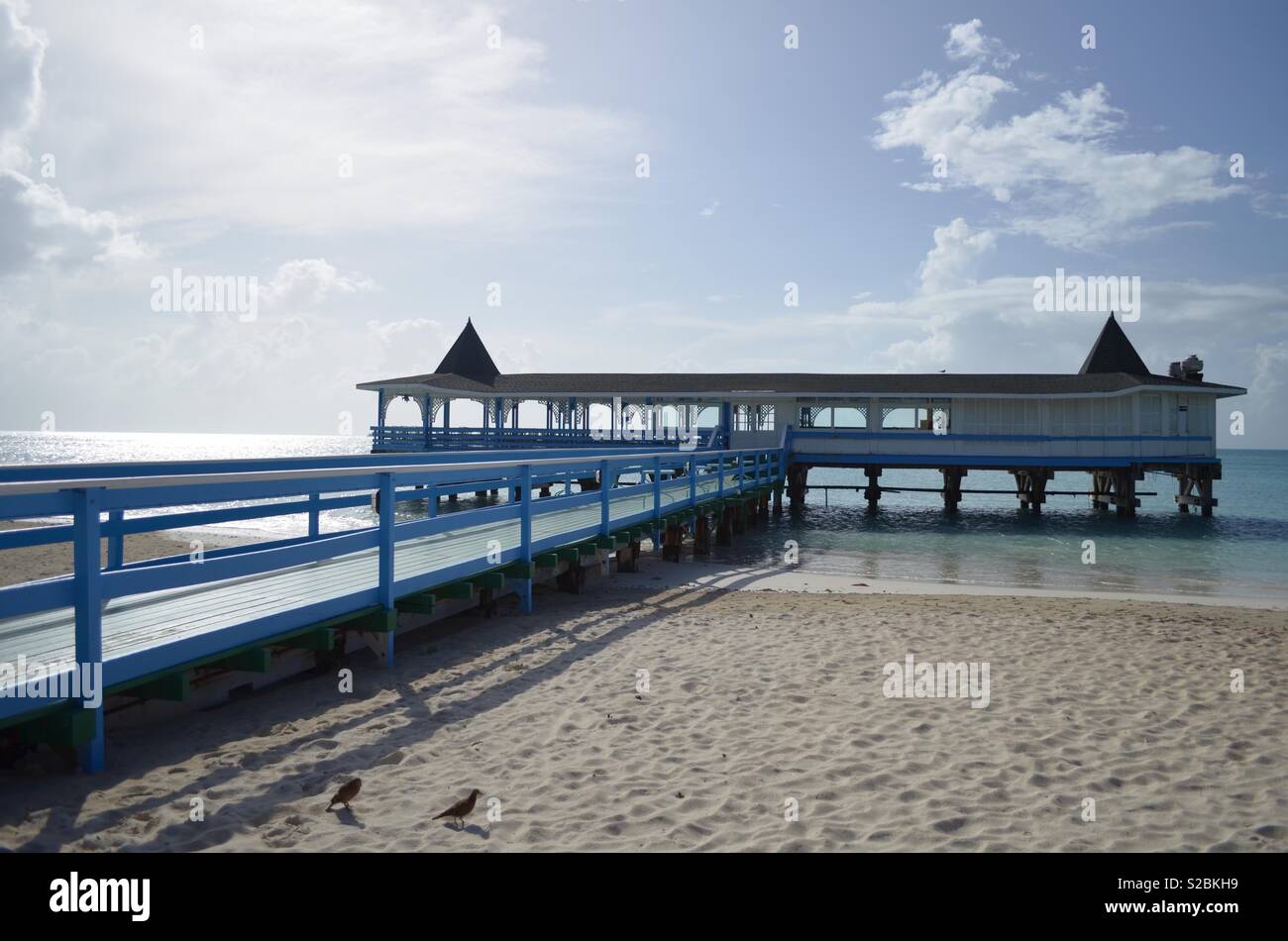 Building by the Caribbean Stock Photo - Alamy