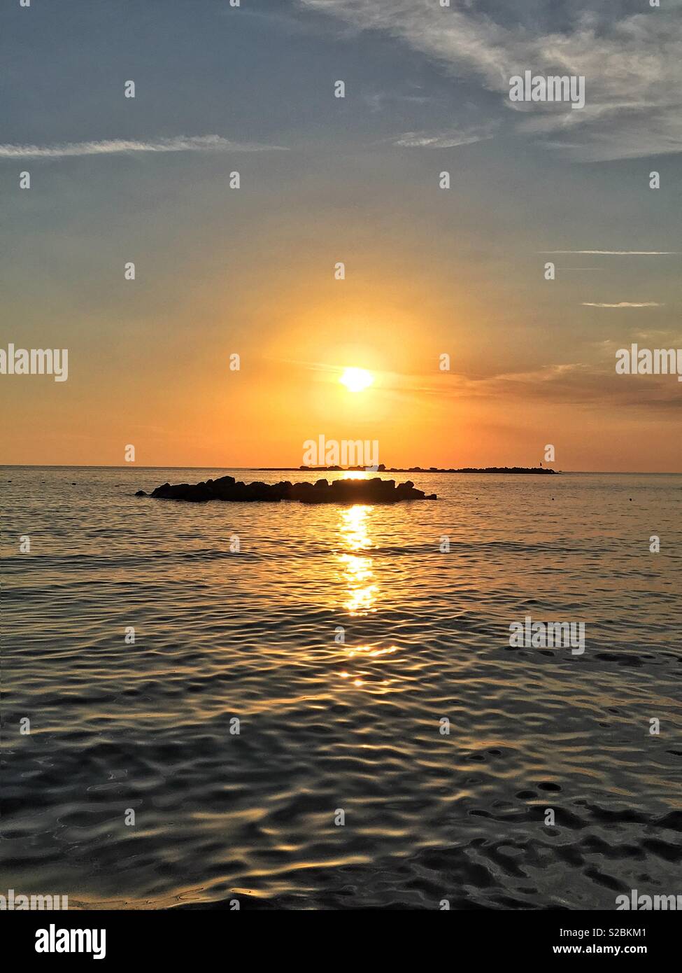 Sunset at late summer in Alanya Turkey Stock Photo - Alamy