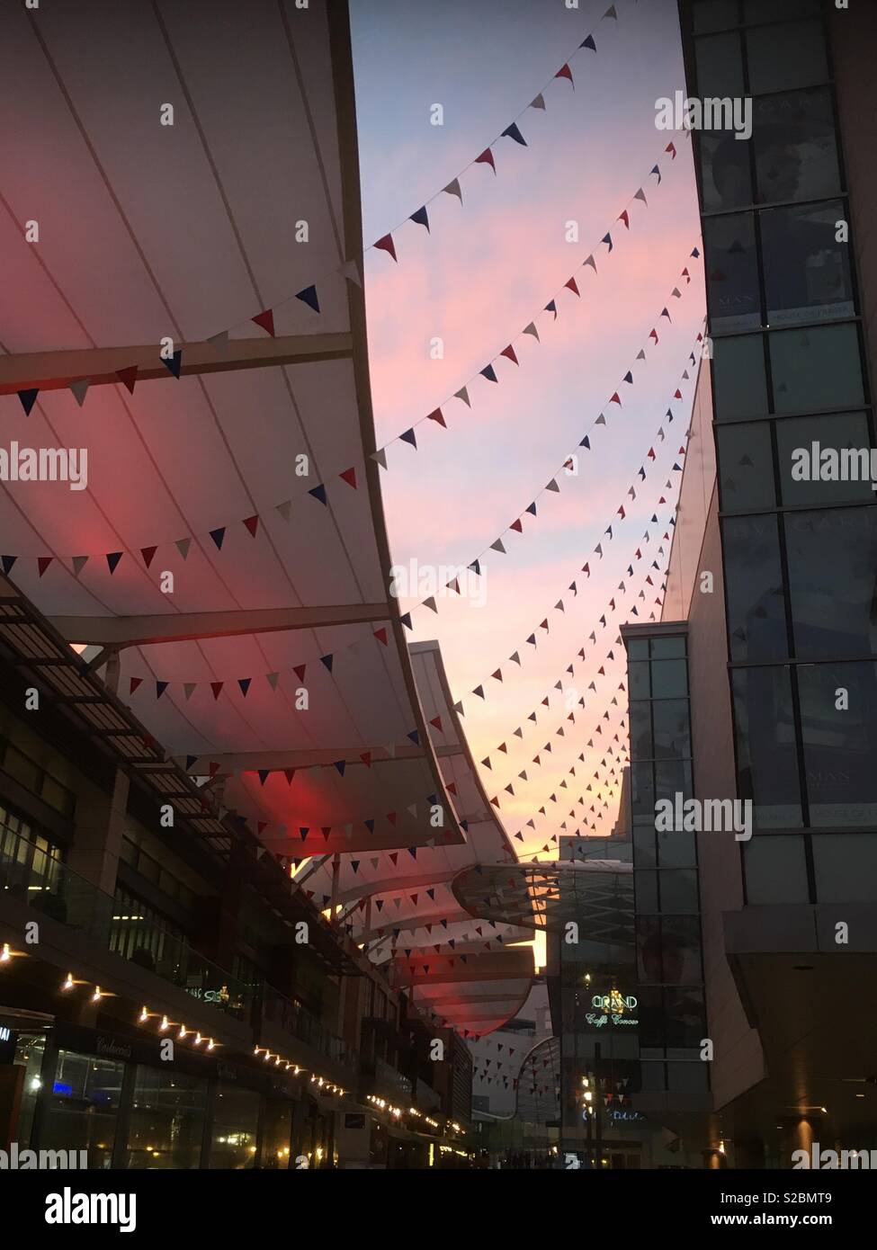 Westfield London, view looking up before entering Stock Photo - Alamy