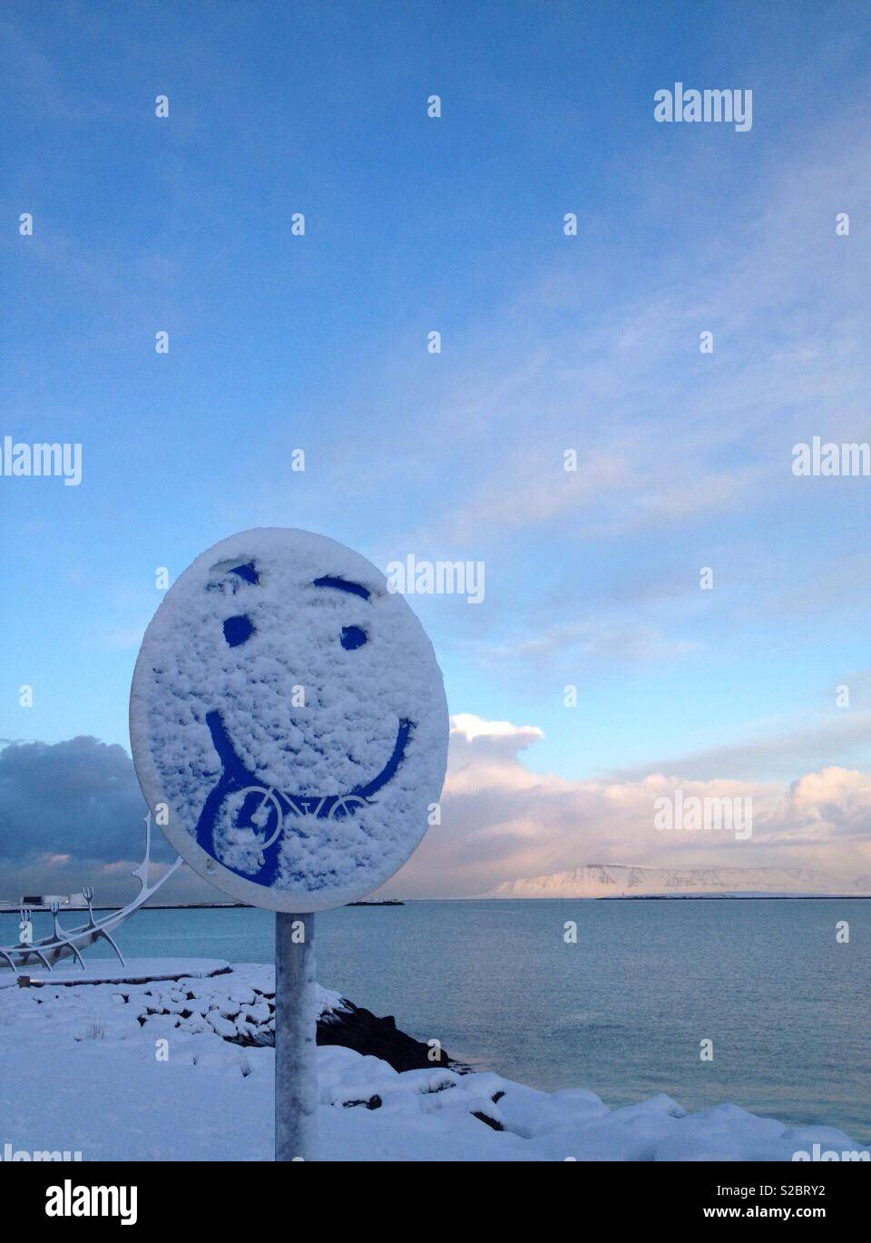 Smiley Face Sign Stock Photo - Alamy