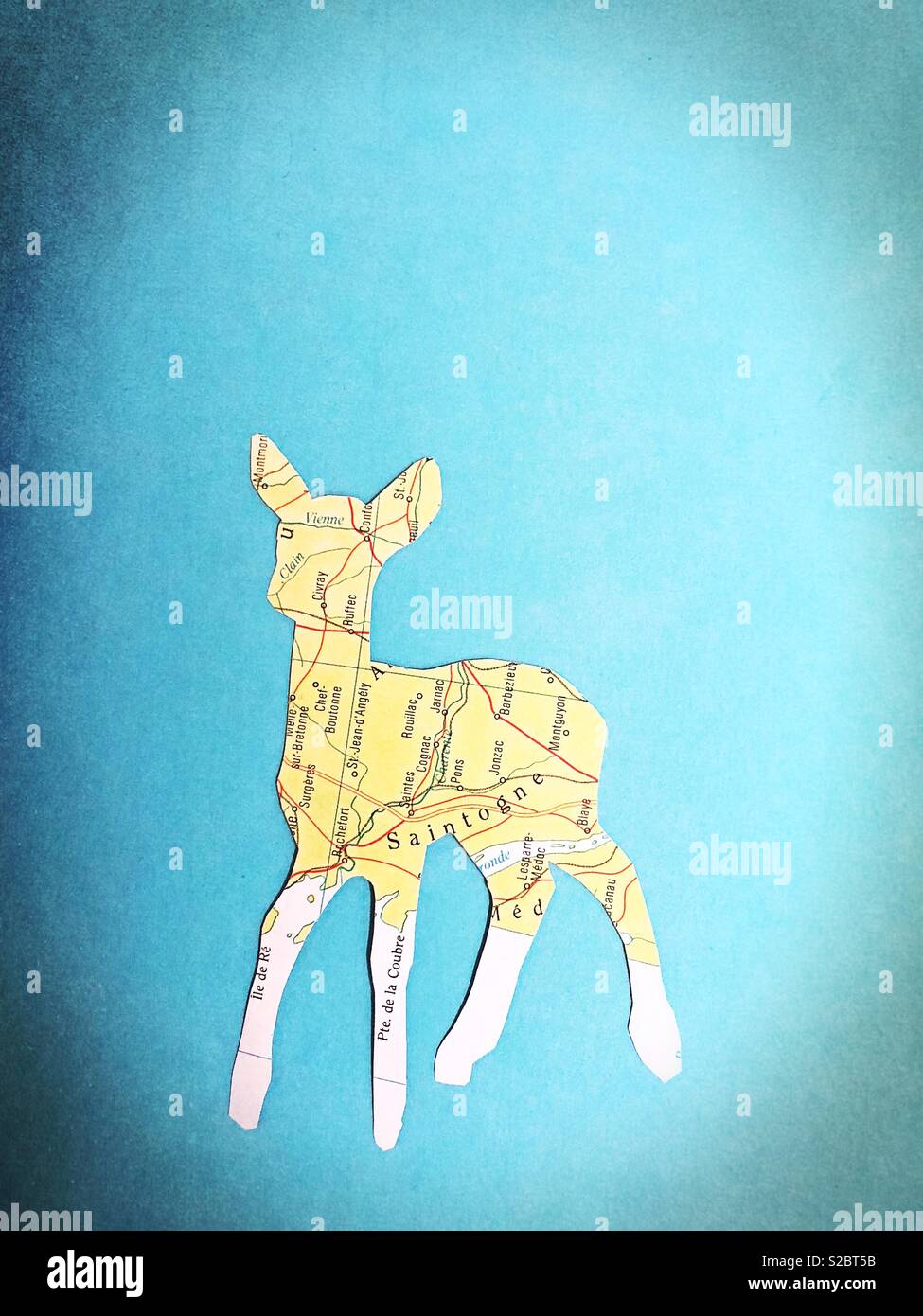 Map of white deer hi-res stock photography and images - Alamy