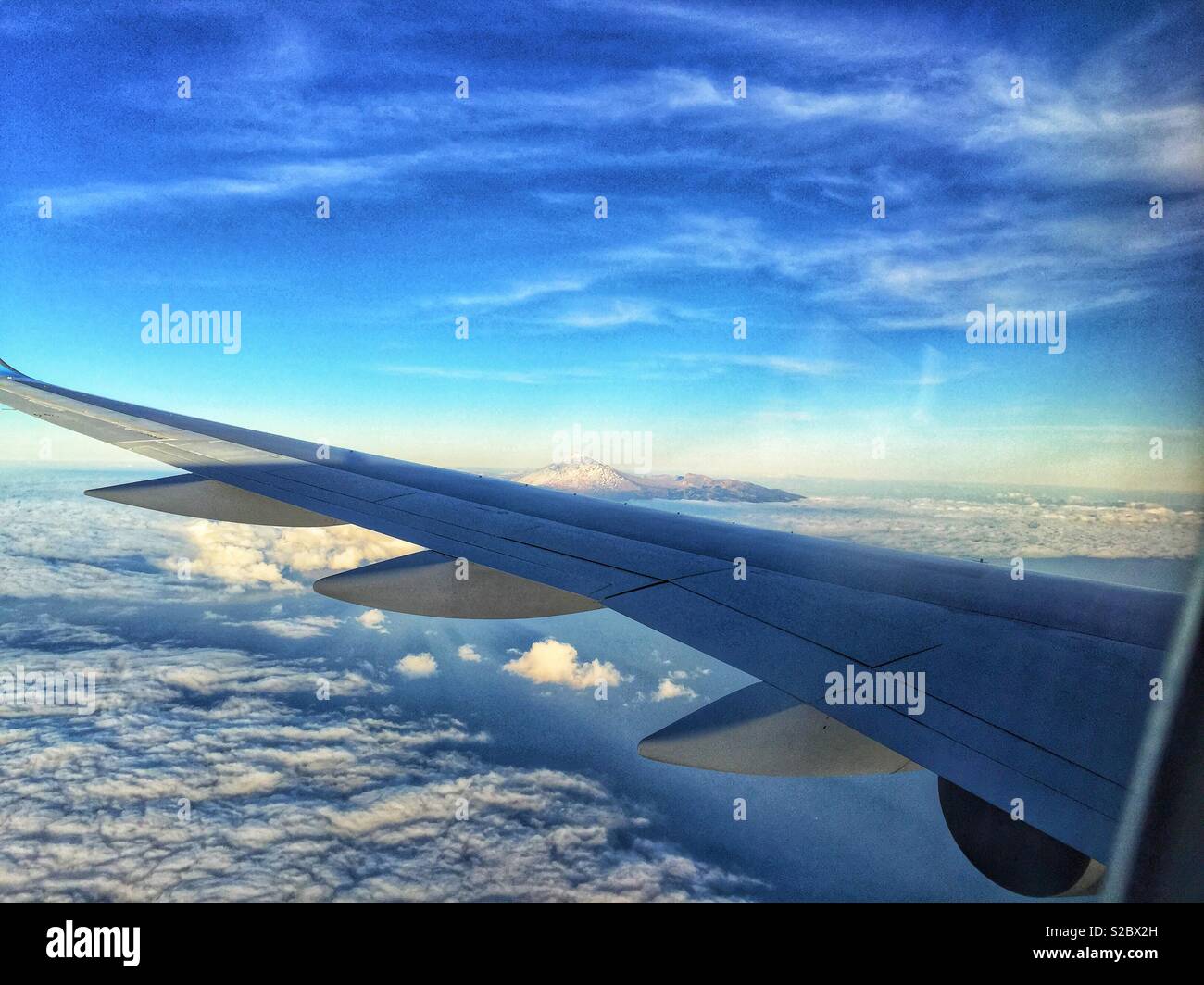 Aerial View of Mount Teide, Tenerife from Aircraft Stock Photo - Alamy