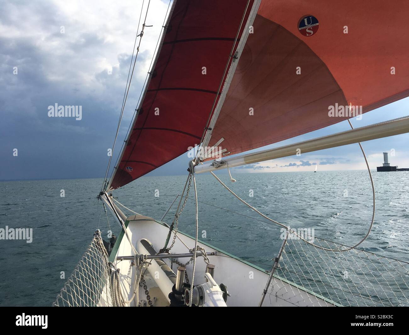 Sailing into the storm hi-res stock photography and images - Alamy